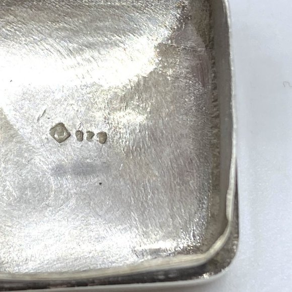 Art | Pretty Birmingham Hallmarked Sterling Silver Sweet Shaped Box ...